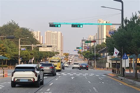 당진 교차로에 충남 첫 Led 디지털 신호등 설치현대제철 지원 연합뉴스