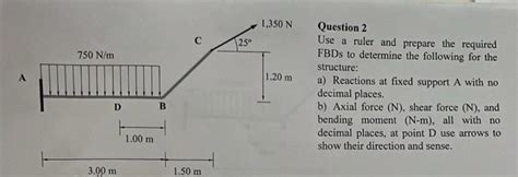 Solved Question 2 Use A Ruler And Prepare The Required Fbds