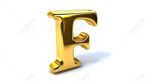 흰색 격리된 배경에 알파벳 F를 나타내는 3d 황금 문자와 숫자 가사 배경 알파벳 배경 숫자 문자 배경 이미지 Hd 가사