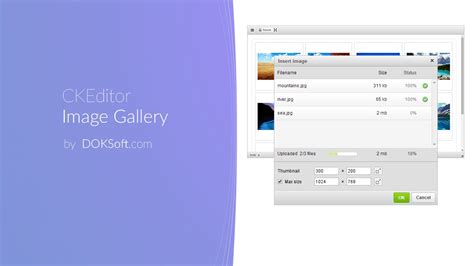 CKEditor Image Gallery Demo YouTube