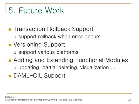 Ppt Sesame A Generic Architecture For Storing And Querying Rdf And