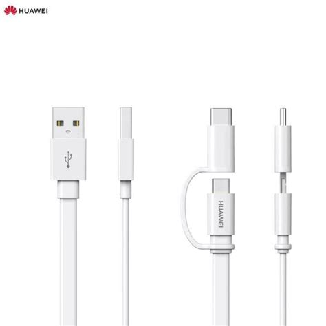 Huawei Ap S Data Cable White Two In One Cable M In Cable Micro Usb Type C Lazada Ph
