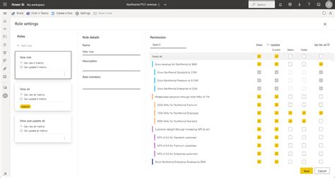 Защитите ваши системы показателей с помощью разрешений на уровне целей Power Bi Microsoft Learn