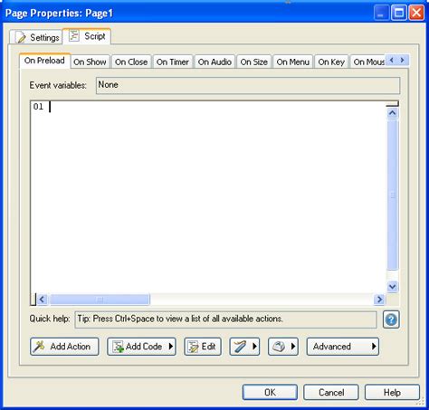 Script Editor Overview