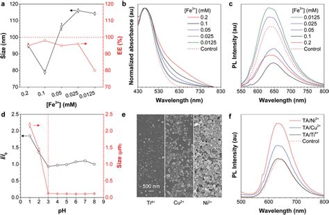 A Effect Of Fe³⁺ Concentration On The Size And Encapsulation