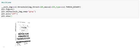 Opencv Ile Temel İşlemler Veri Tabanı Eğitimleri