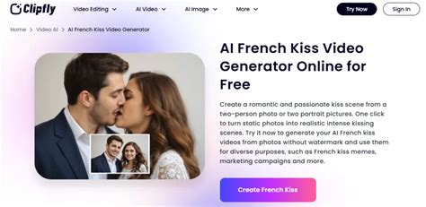 How To Create French Kiss Youtube Ready Hd Clips With Ai Mango Animate