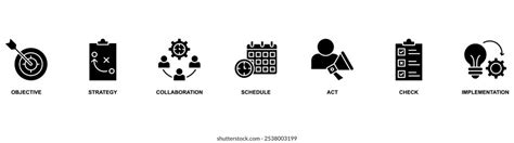 Action Plan Banner Web Icon Vector Stock Vector Royalty Free 2538003199 Shutterstock