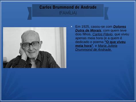 Biografia Carlos Drummond De Andrade Ppt