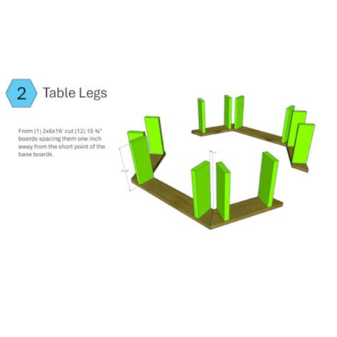 Hexagonal Picnic Table Digital Plans PDF Etsy
