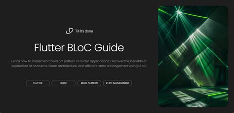 Introduction To Bloc Pattern In Flutter
