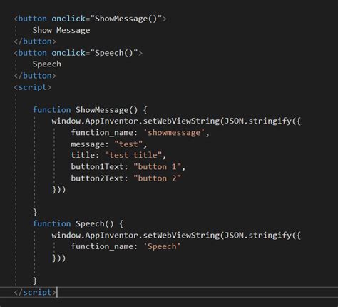 Calling The App Inventor Function From Within Webview Guides Kodular Community