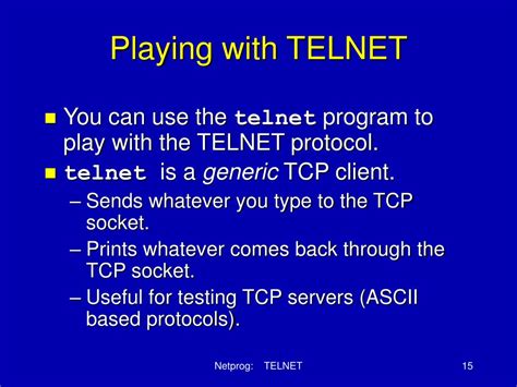 PPT The TELNET Protocol PowerPoint Presentation Free Download ID 1423870