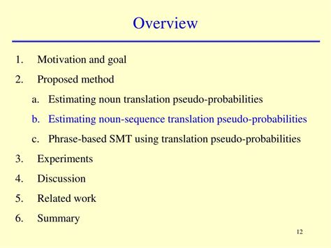 Ppt Using Comparable Corpora To Adapt A Translation Model To Domains