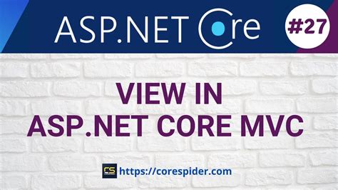 View In ASP Net Core MVC YouTube