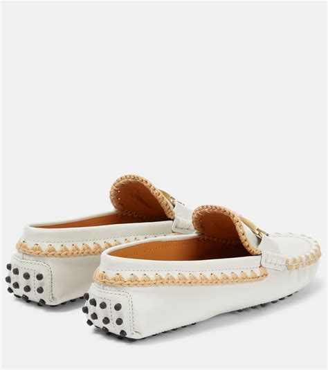 Tods T Timeless Leather Loafers Tods