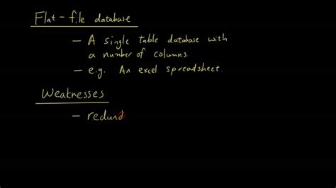 Orm Object Role Modeling Lesson 2 Flat File Databases Youtube