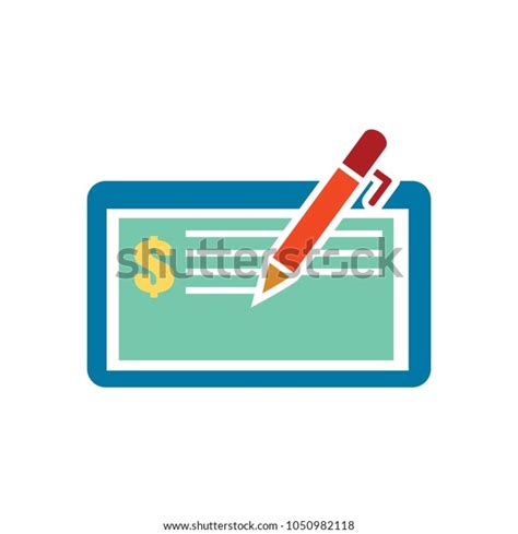 은행 수표 또는 수표 바우처 스톡 벡터로열티 프리 1050982118 Shutterstock