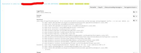 Error Encountered While Processing System Message Acknowledgement
