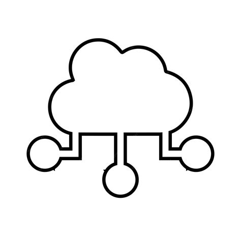 Premium Vector Cloud Storage Big Data Outline Icon Line Art Vector