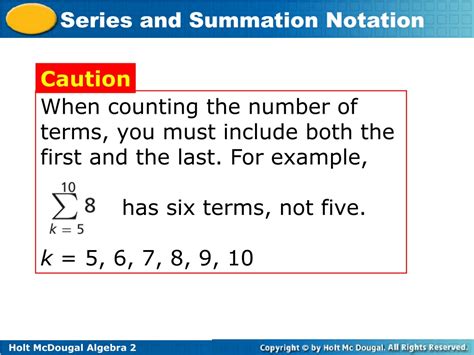 ppt mastering series and summation notation formulas methods and applications powerpoint