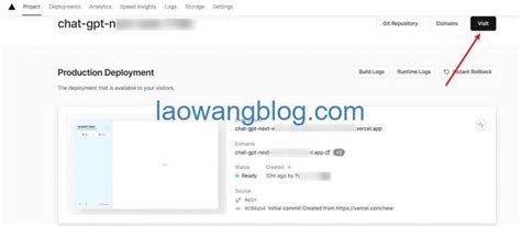 Chatgpt Next Web 部署教程：一键搭建一个国内可以访问的 Chatgpt 老王博客