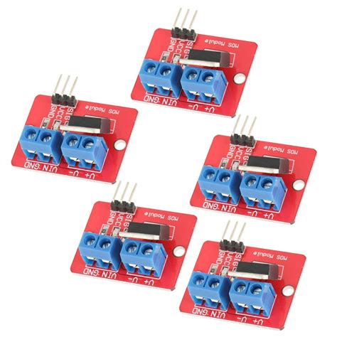 Módulo Controlador Mosfet Irf520 5 Uds Botón Mosfet De 33 V5v