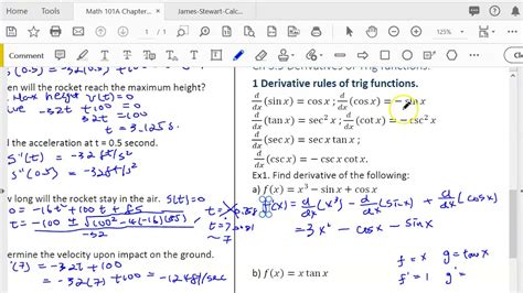 Openstax Calculus Ch 3 5 Part 1 Youtube