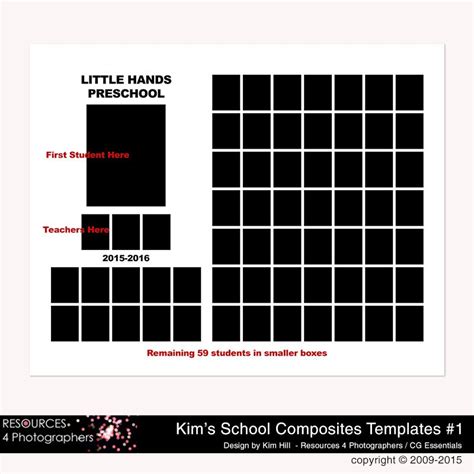 Class Picture Templates Resources 4 Photographers Group Composite
