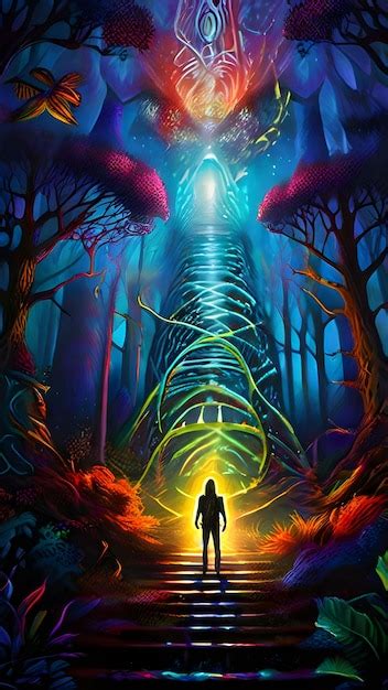 A Mesmerizing Display Of Human Magical Dna Premium Ai Generated Image