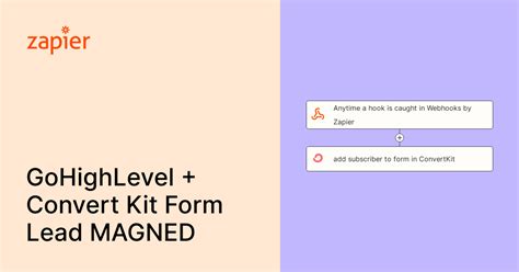 Anytime A Hook Is Caught In Webhooks By Zapier Add Subscriber To Form In ConvertKit Zapier