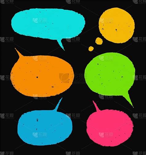 Frame Cloud椭圆形彩色。