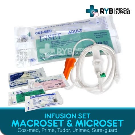 Iv Infusion Set Macroset Microset Adult Pedia Sterile Cosmed