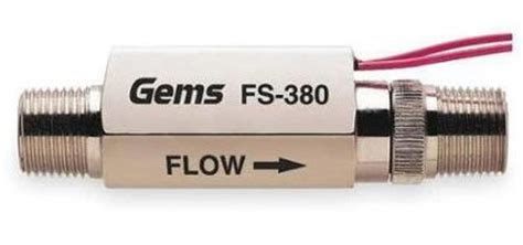 GEMS Sensors FS Series Flow Switch GPM Flow NPT Male Port Size