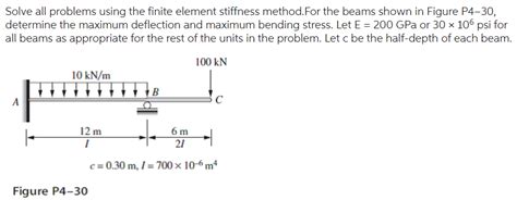 Solved Solve All Problems Using The Finite Element Stiffness