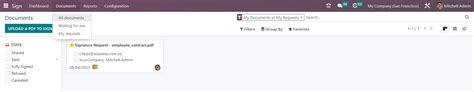 Signing Documents Through Odoo16 Infintor Solutions Infintor