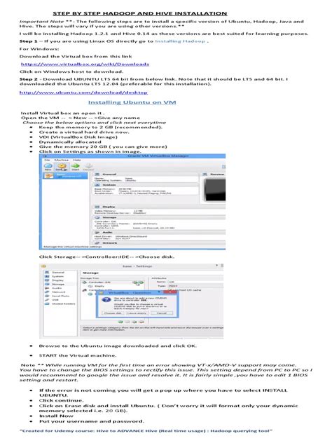 Manual Hadoop Hive Installation Pdf Computing Platforms