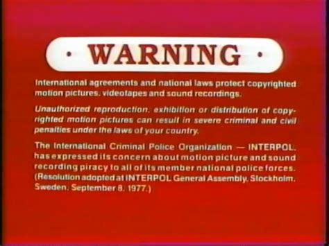 Sony Pictures Home Entertainmentwarning Screensnorth America