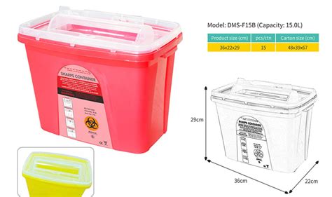 new 15l sharps container sharp box dailymag