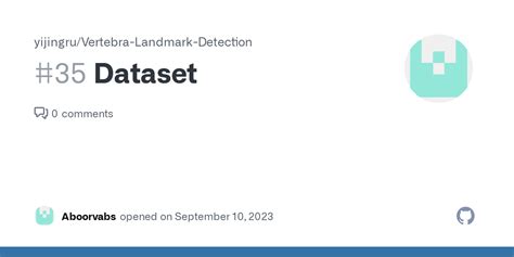 Dataset · Issue 35 · Yijingruvertebra Landmark Detection · Github