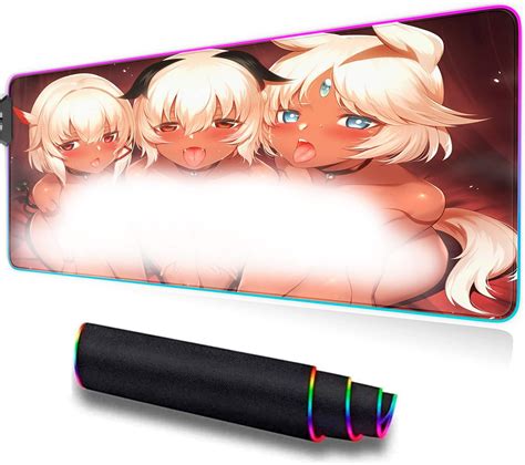 Buy Hentai Waifu Naked Uncensored RGB Gaming Mousepad Large Extended Soft LED Mouse Pad With