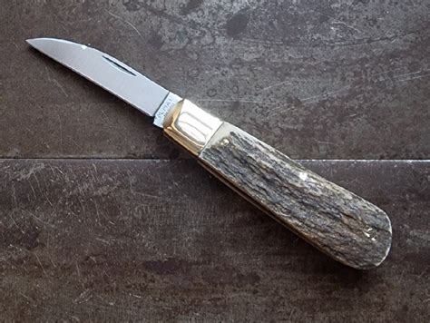 Wharncliffe Pocket Knife Stag Michael May Knives