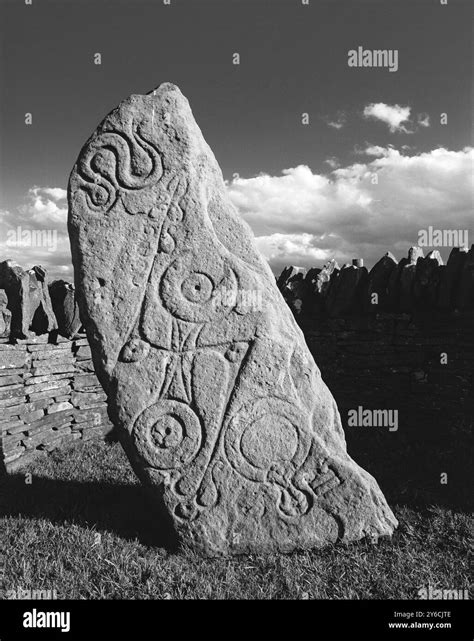 The Serpent Stone Aberlemno I One Of The Aberlemno Sculptured Stones In Angus Scotland