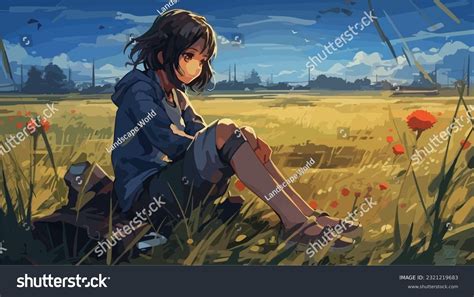 Anime Girl In The Wind