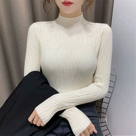 女性用タートルネックセーター無地ファッショナブル秋冬韓国スタ ニット・セーター Fashionjp1 通販｜creemaクリーマ ハンドメイド・手作り・クラフト作品の販売サイト