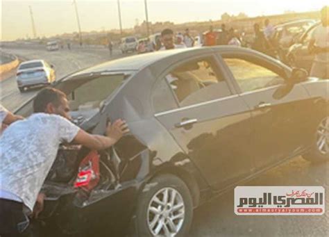 تريلا تدهس 5 سيارات على الأوسطي إصابات وتحقيقات موسعة لكشف