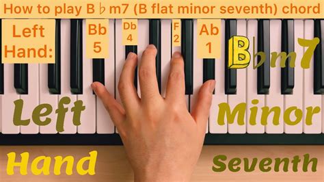 B Flat Minor 7th Chord