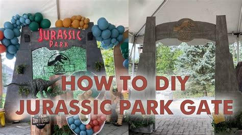 Jurassic Park Gate Diy Jurassic Park Gate Jurassic Park Birthday