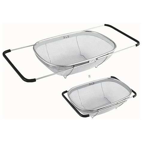 Colander Stainless Steel Oval Colander With Fine M Grandado