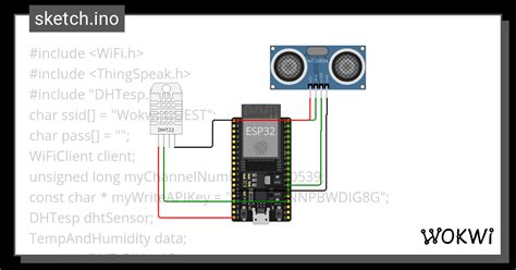 DHT22 ULTRASONIC Copy - Wokwi ESP32, STM32, Arduino Simulator